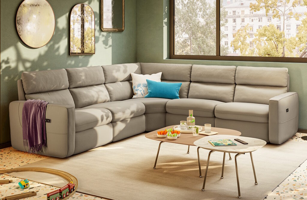 Natuzzi Editions Timoti Sectional | Modern Furniture Cleveland ...