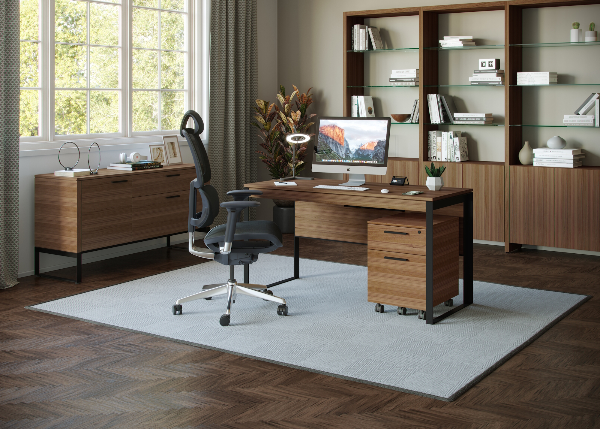 Linea Modern Desk by BDI | Modern Furniture Cleveland | Designers ...